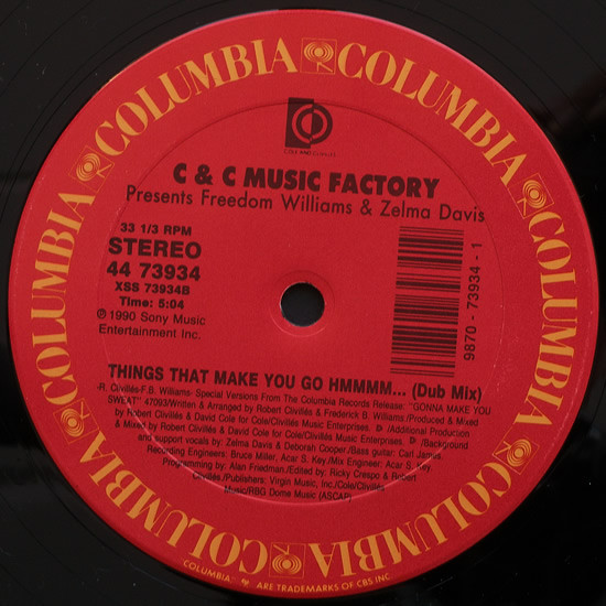 C + C Music Factory Pres Freedom Williams & Zelma Davis – Things That ...