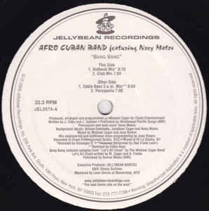 Afro-Cuban Band Featuring Noey Matos ‎– Bang Bang 12" - Curto Vinil ...