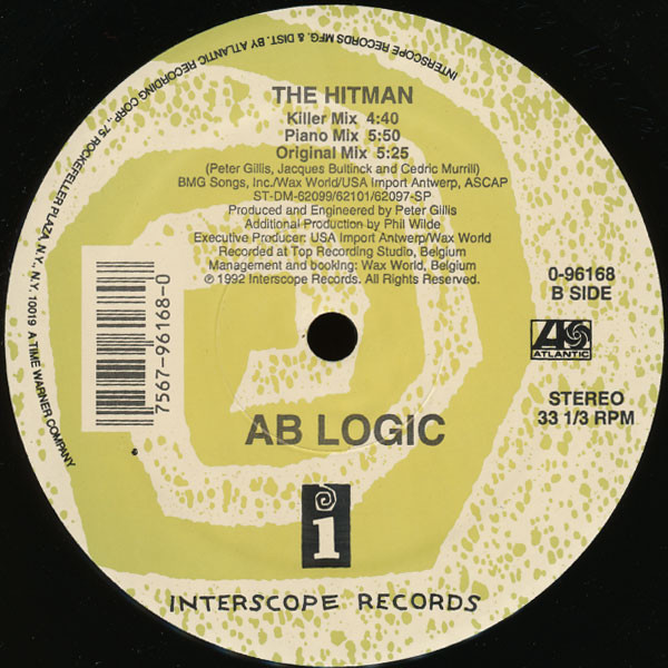 AB Logic – The Hitman 12" - Curto Vinil - Loja de Discos de Vinil