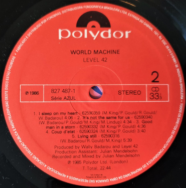 Level 42 – World Machine LP (Brazil) - Curto Vinil - Loja de Discos de ...