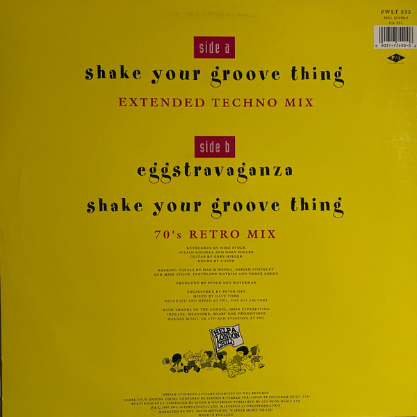 Pat & Mick – Shake Your Groove Thing 12" - Curto Vinil - Loja de Discos ...