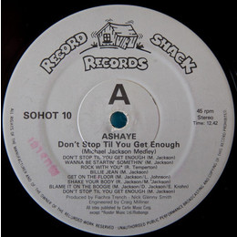 Ashaye – Don't Stop 'Til You Get Enough 12" - Curto Vinil - Loja de ...