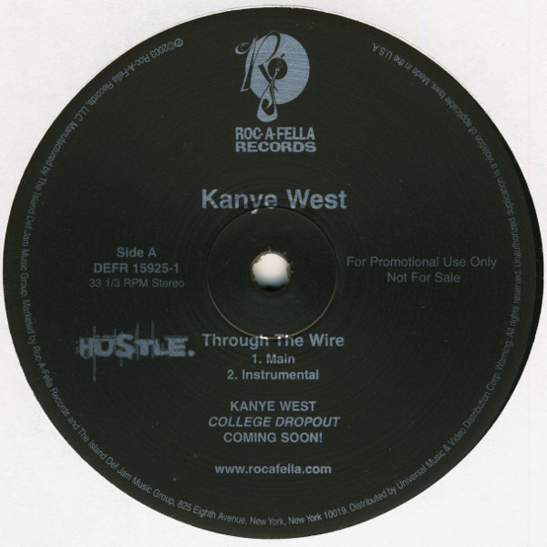 Kanye West – Through The Wire (PROMO COPY) 12" - Curto Vinil - Loja de ...
