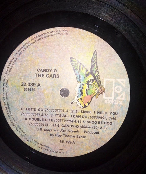 The Cars – Candy-O LP (Brazil) - Curto Vinil - Loja de Discos de Vinil